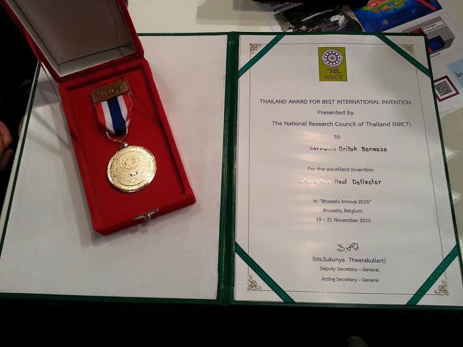 Gold medal and Thailand's special prize for Romanian inventor at ...