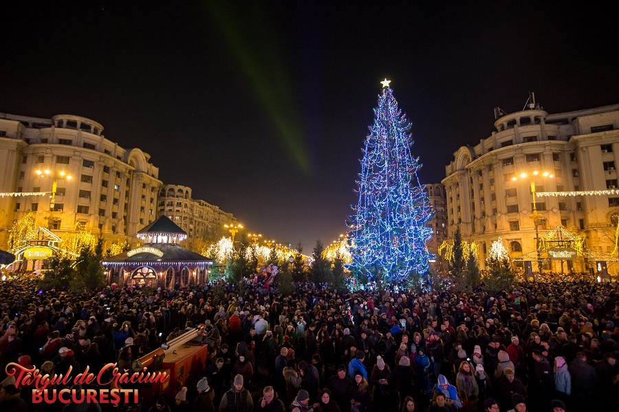 Bucharest lights up for the holidays, Christmas Market officially opens