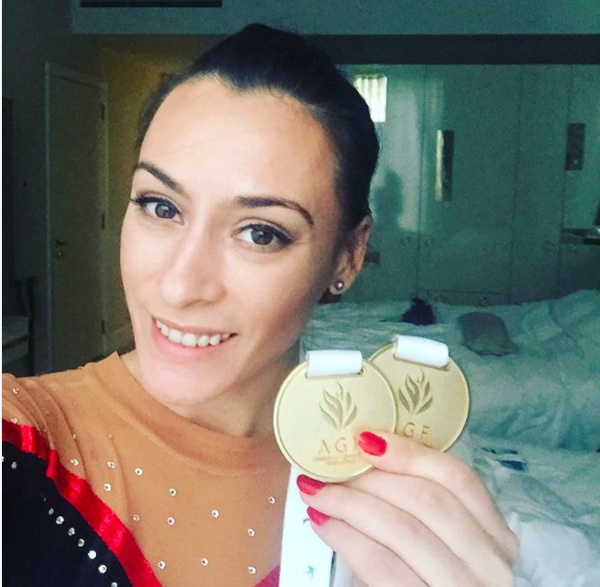 Romanian gymnast Catalina Ponor wins two gold medals at Baku World Cup ...